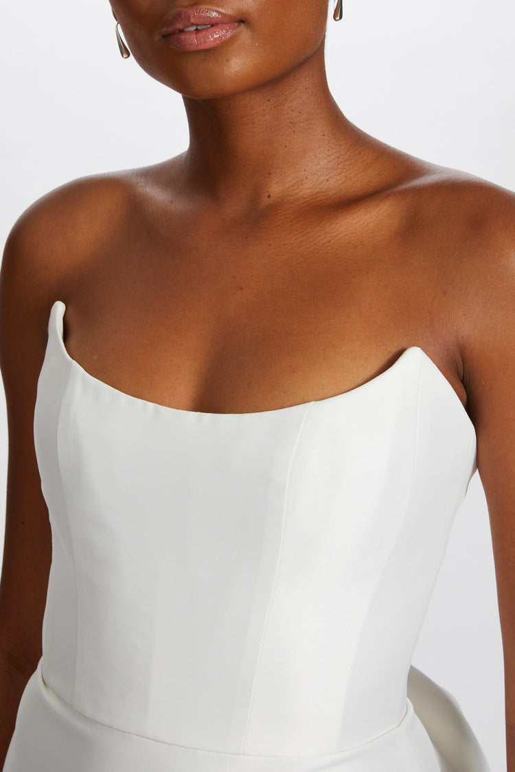 Amsale Little White Dress LW233 & Bella Bridesmaids