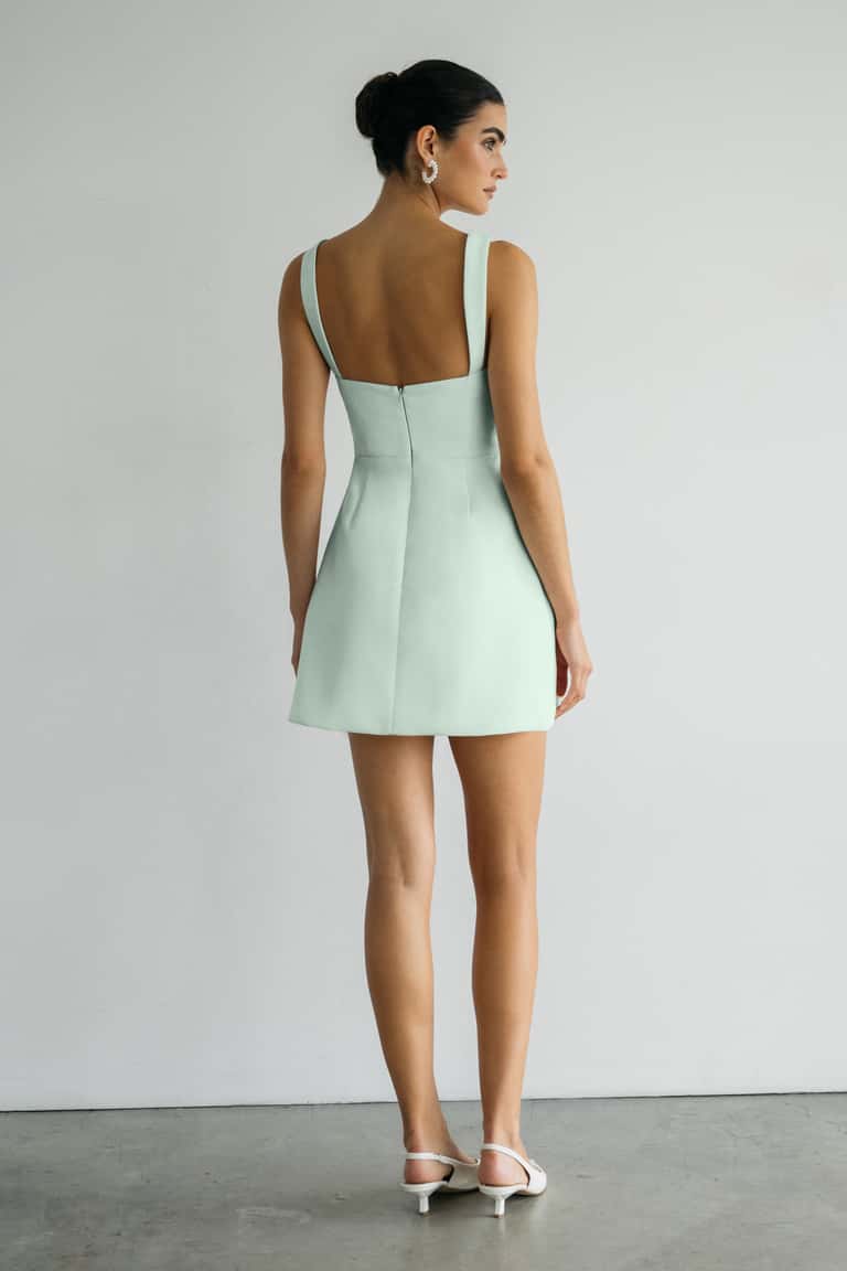 Jenny Yoo Dress Camille in Morning Mist & Bella Bridesmaids