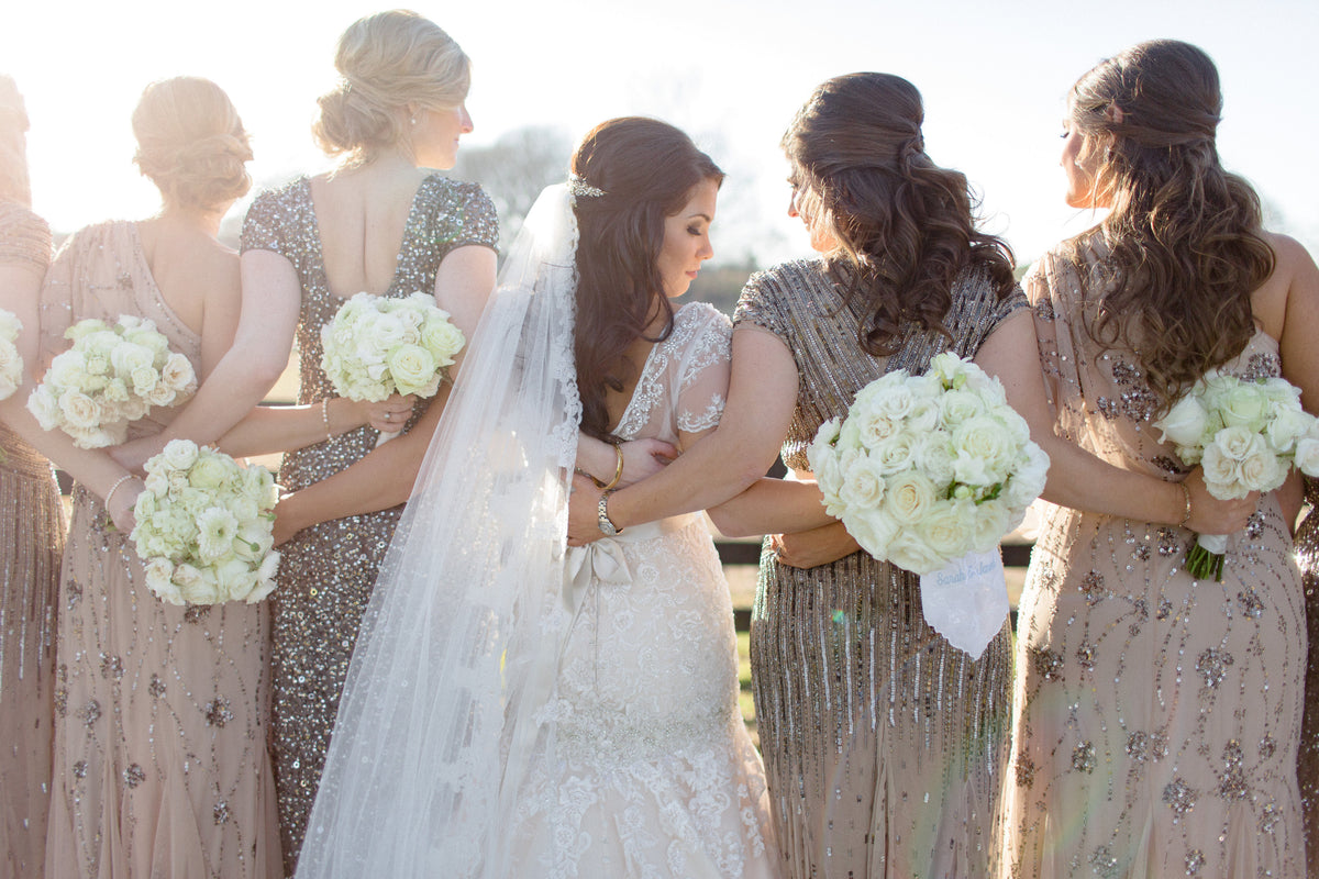 Real Wedding Q&A: Sarah & Jared & Bella Bridesmaids