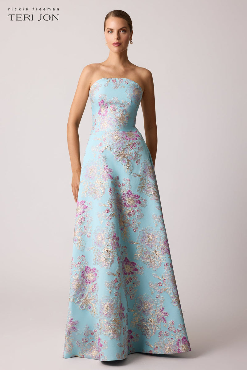 Teri Jon Dress 259019 & Bella Bridesmaids
