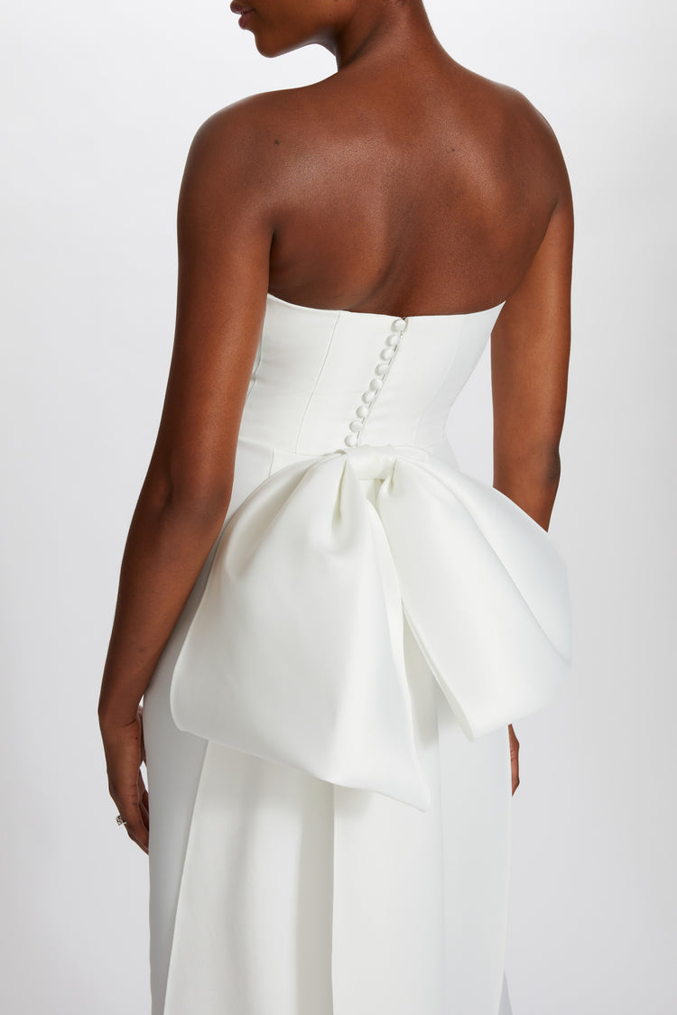 Amsale Little White Dress LW233 & Bella Bridesmaids