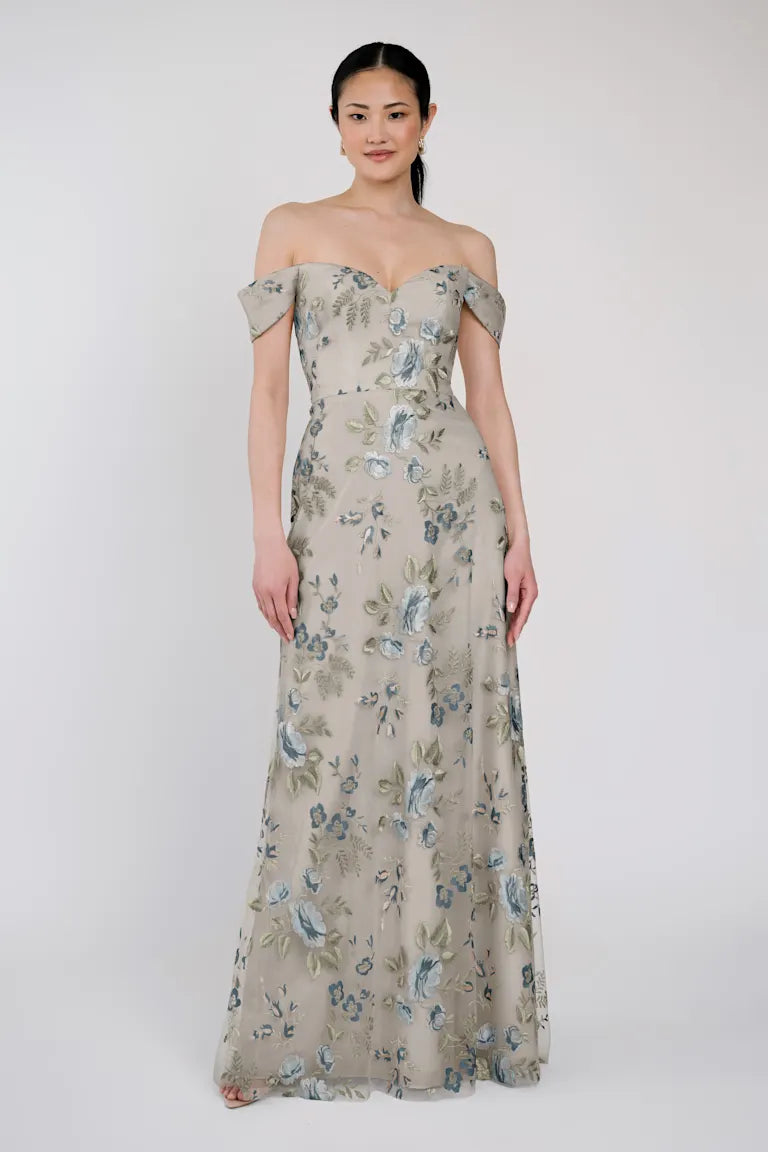 Jenny Yoo Bridesmaid Dress Reina in Enchanted Floral & Bella Bridesmaids