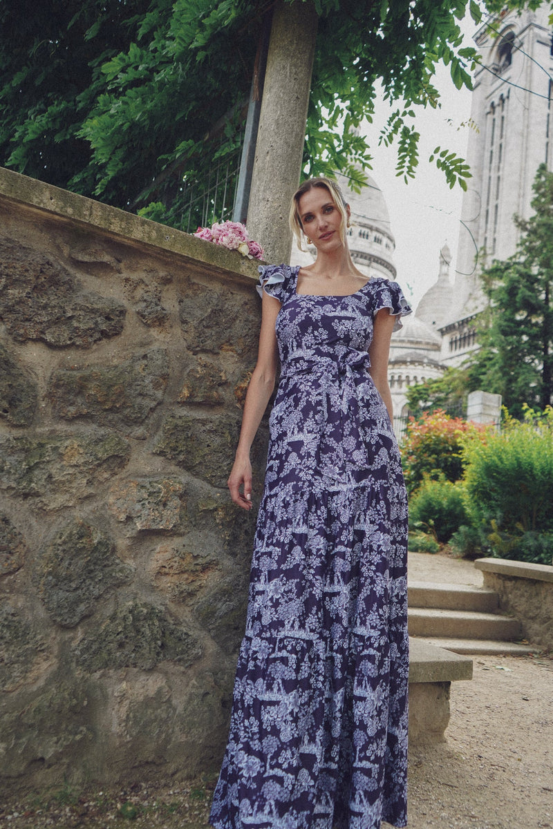 Isabella Dress in French Country Navy & Bella Bridesmaids