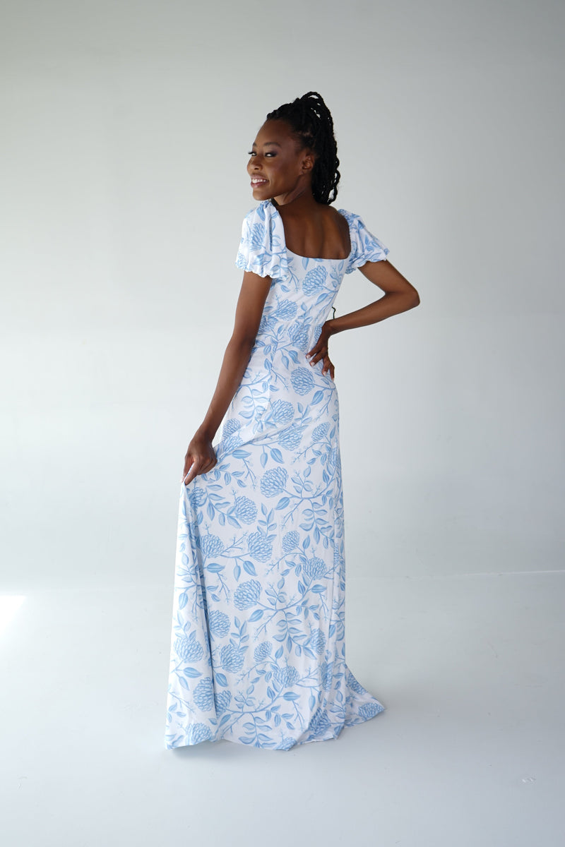 Elizabeth Dress in Dusty Bloom & Bella Bridesmaids