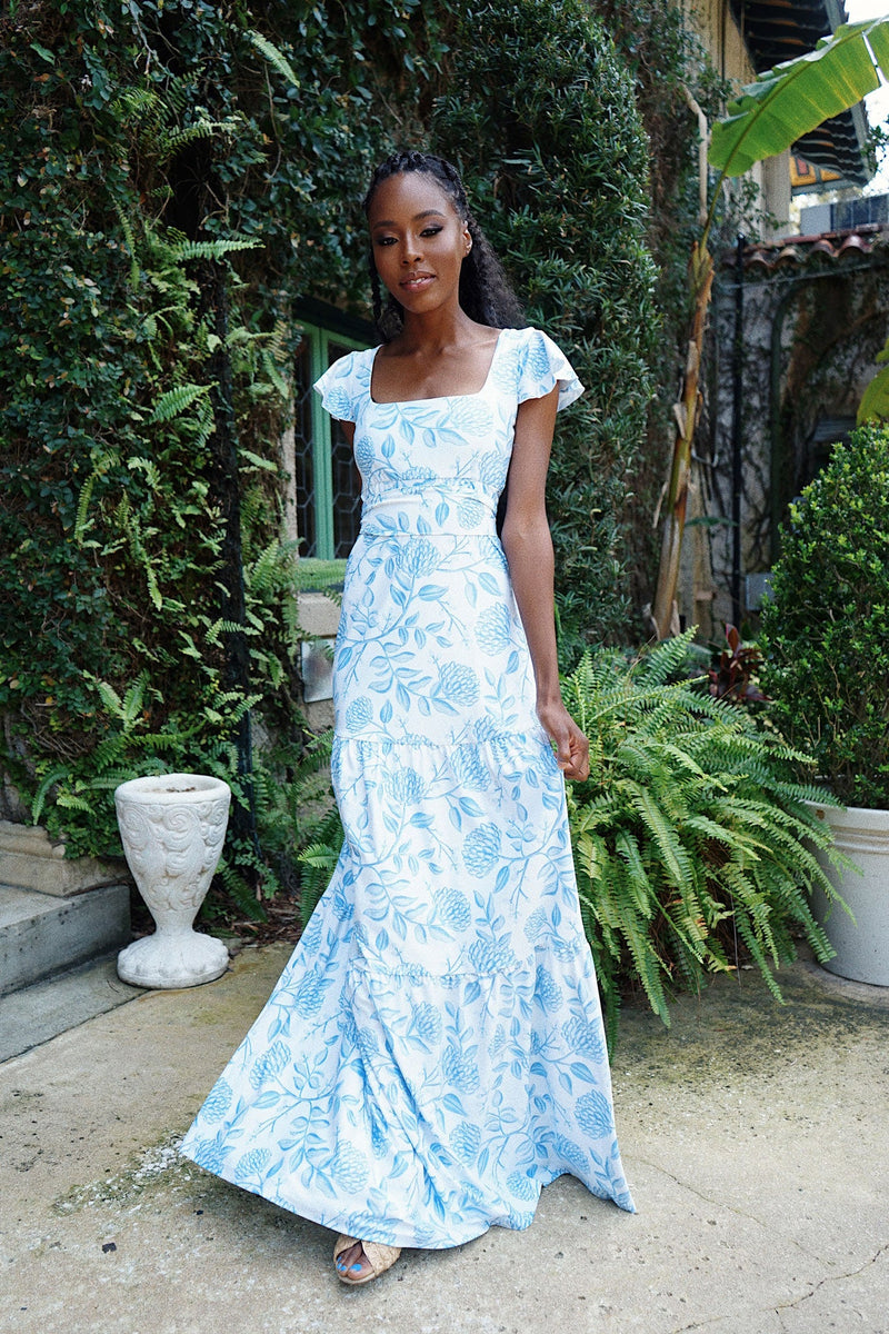 Isabella Dress in Dusty Bloom & Bella Bridesmaids